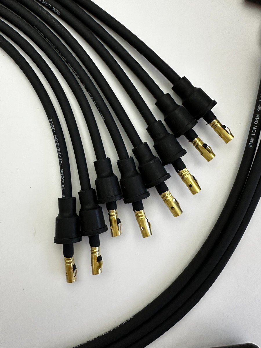 Small Block Chevy 55-74 327 350 BLACK Spark Plug Wires Small Block Chevy 55-74 327 350 BLACK Spark Plug Wires