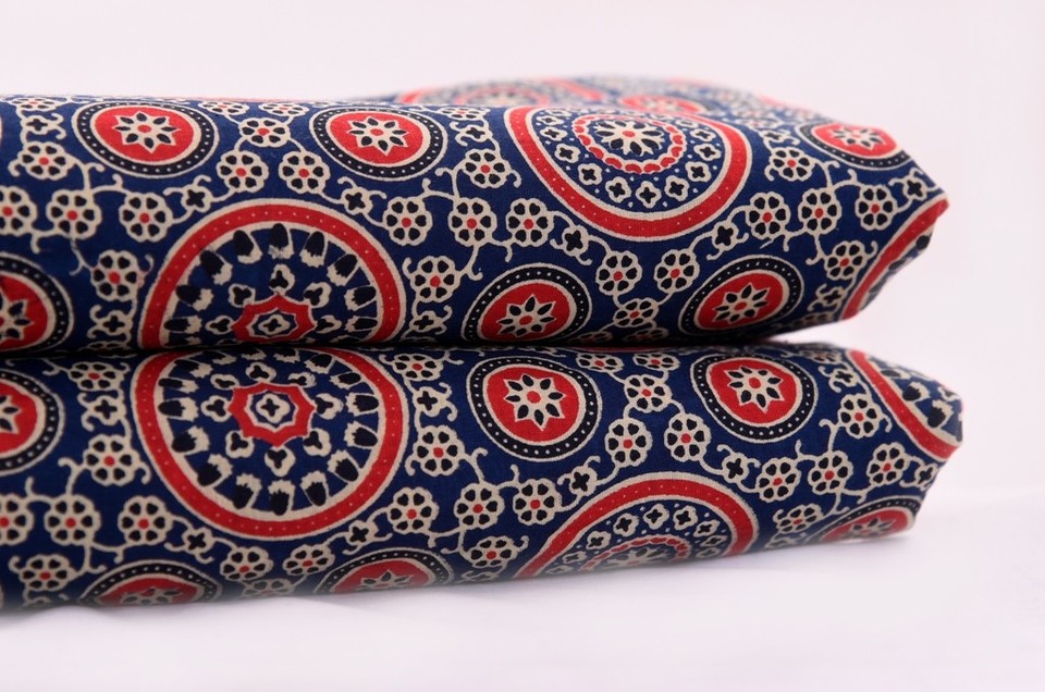 100% Cotton Fabric Hand Print Sewing Dressmaking Clothes Handmade DIY ...