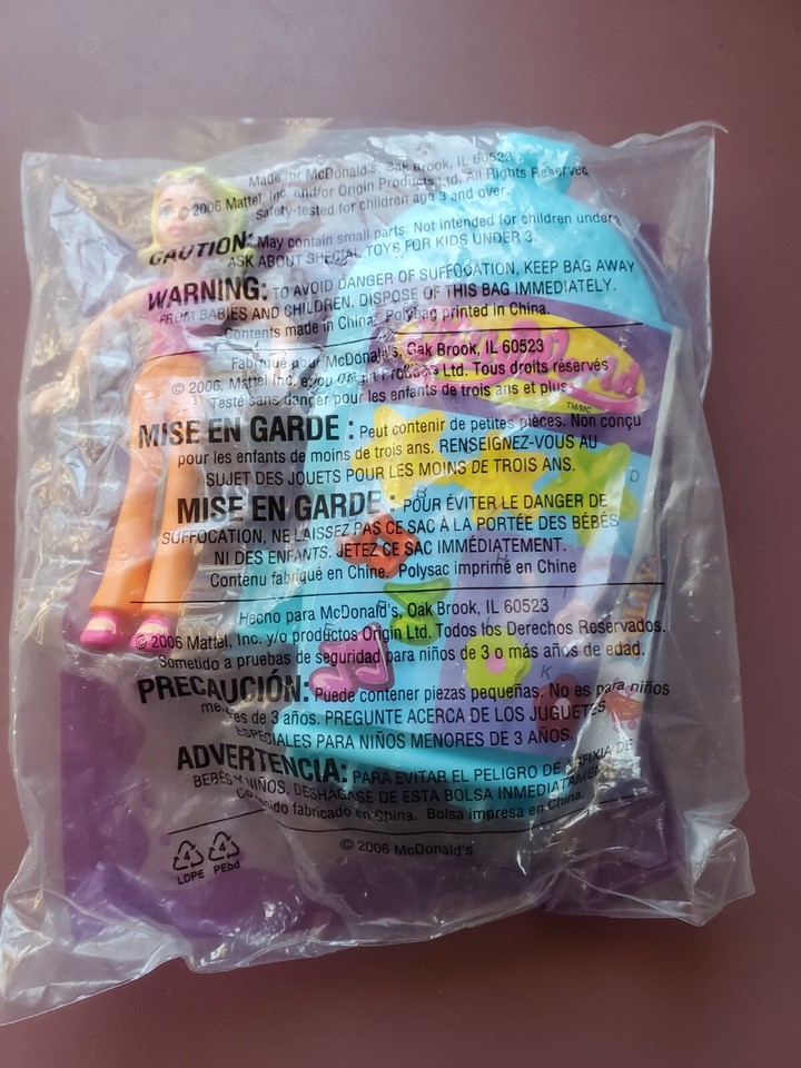 McDonald's Happy Meal PollyWorld 3 Microphone Polly Pocket 2006 New ...
