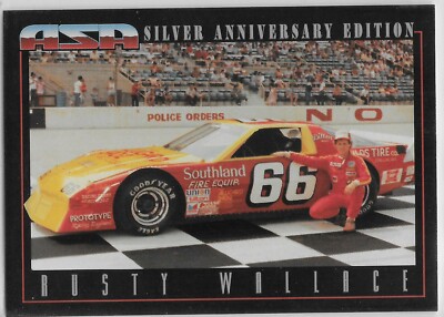 1992 Traks ASA #13 Rusty Wallace HOF Southland #66 | eBay