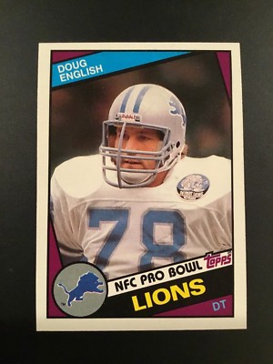 1984 Topps #253 DOUG ENGLISH NFC Pro Bowl Detroit Lions Qty Avail MINT ...
