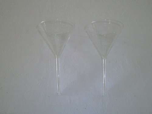 Two PYREX USA Chemical Glass Funnels 10.75" tall EUC | eBay