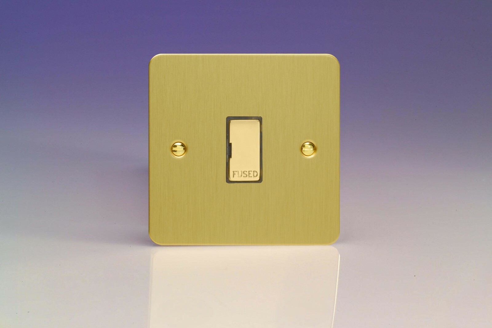 Varilight Ultraflat Brushed Brass XFBW Flat Light Switch Socket Dimmer ...