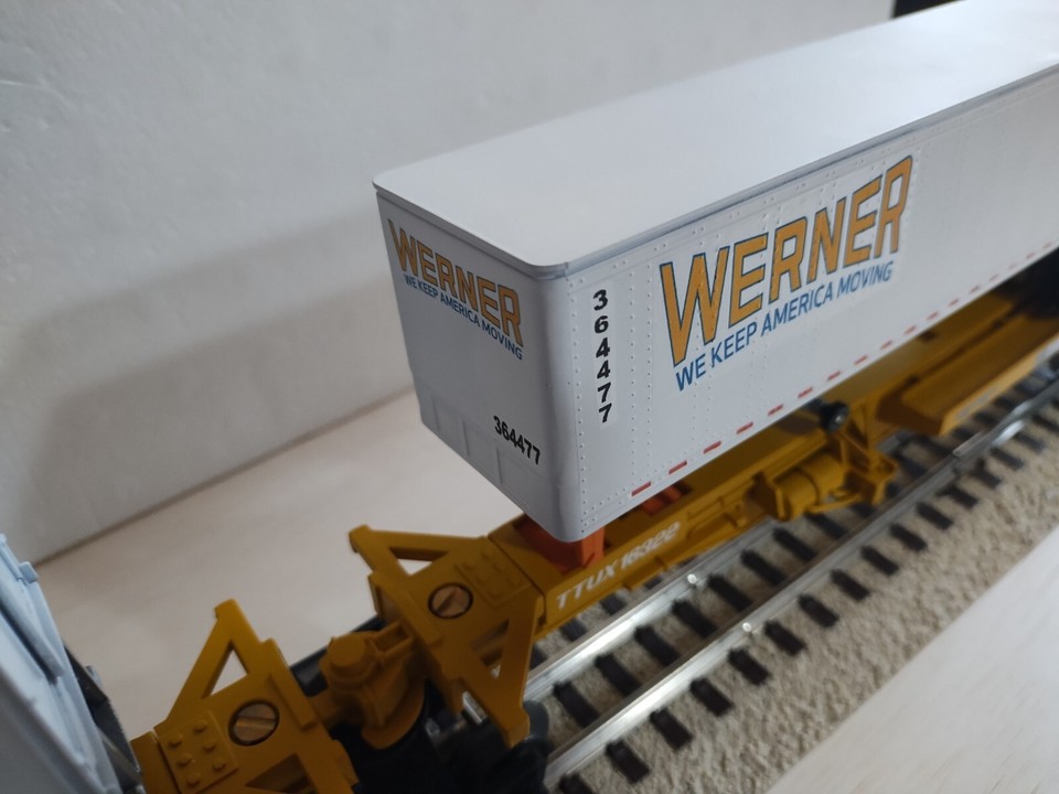 LIONEL TTUX SPINE CAR SET O GAUGE w/ “ Werner " INTERMODAL TRAILERS | eBay
