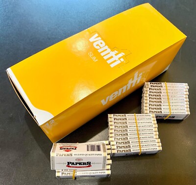 Ventti Slim (12bag =1680 tips)+papers paper (28pk = 1680 leaves) BUY ...