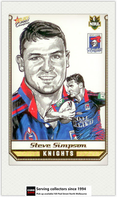 2007 Select NRL Champions Sketch Card SK16 Steve Simpson ( Knights ...