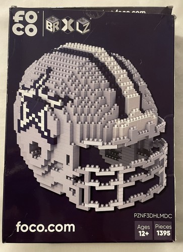 FOCO Dallas Cowboys NFL 3D BRXLZ Mini Helmet Building Set 1395 Pcs NEW ...