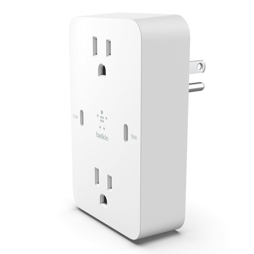 Belkin MultiOutlet Extender, Fast Charging USBC Plug Adapter Safe ...