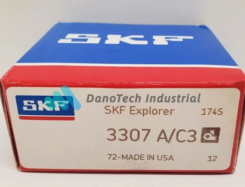 1PCS NEW NEW SKF 3307 A/C3 double row angular contact ball bearing ...
