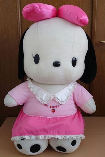 Sanrio Pochacco Rare Pochami Large Plush 75cm with Strawberry Dress ...