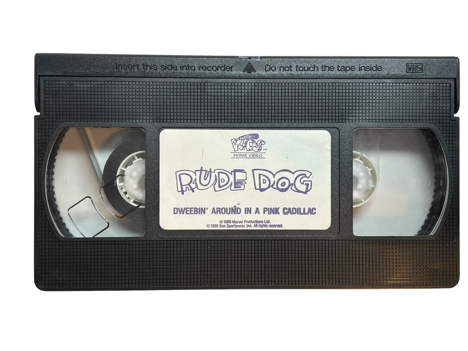 RUDE DOG DWEEBIN' AROUND IN A PINK CADILLAC VHS TAPE 1980s Cartoons ...