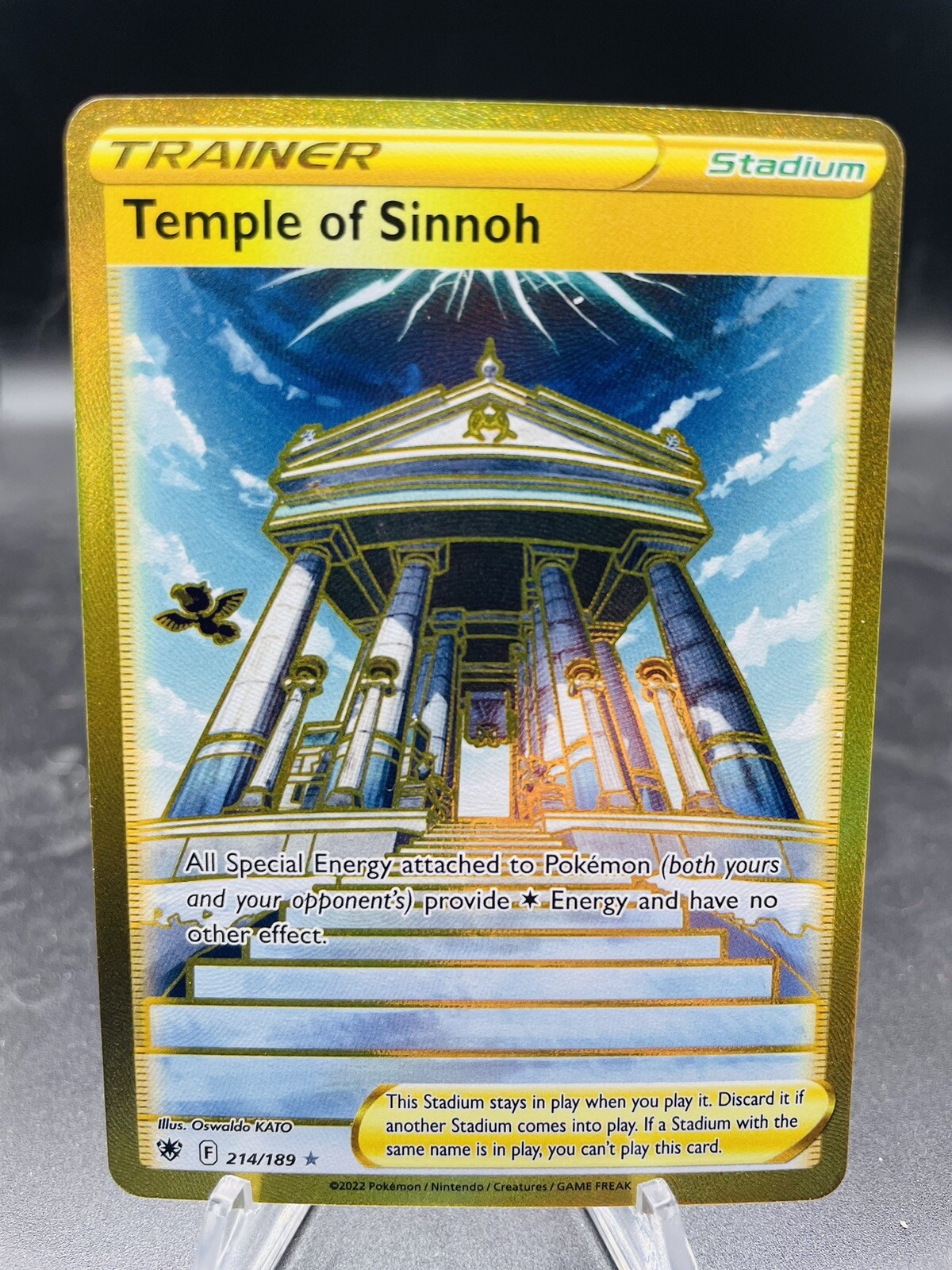 Pokemon Temple of Sinnoh 214/189 Astral Radiance Gold Secret Rare Holo ...