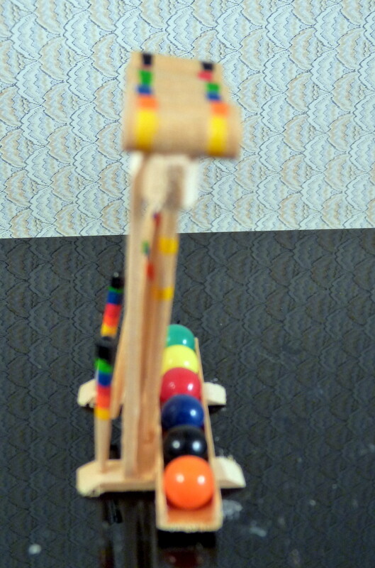 Vintage Artist Made CROQUET SET 1:12 Dollhouse Miniature | eBay