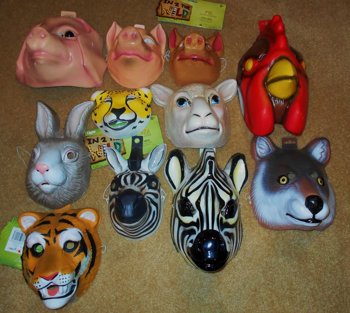 Adult Plastic Animal Masks