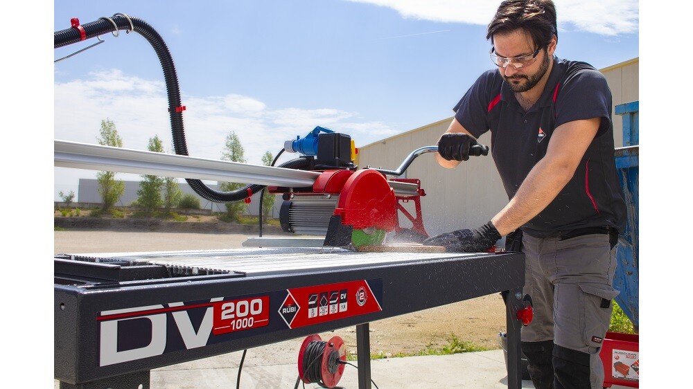 Rubi DV-200 1000 Tile Cutter - Electric Wet Saw (230v) - Inc Power ...