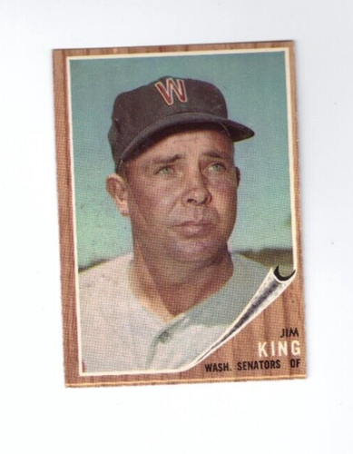 1962 Topps Baseball card # 42 Jim King Senators | eBay