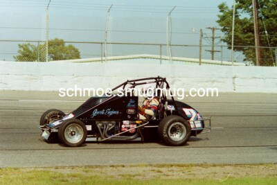 VINTAGE RACING PHOTO 8X10 #2426-27; BOB CICCONI, 1990 BERLIN, USAC ...