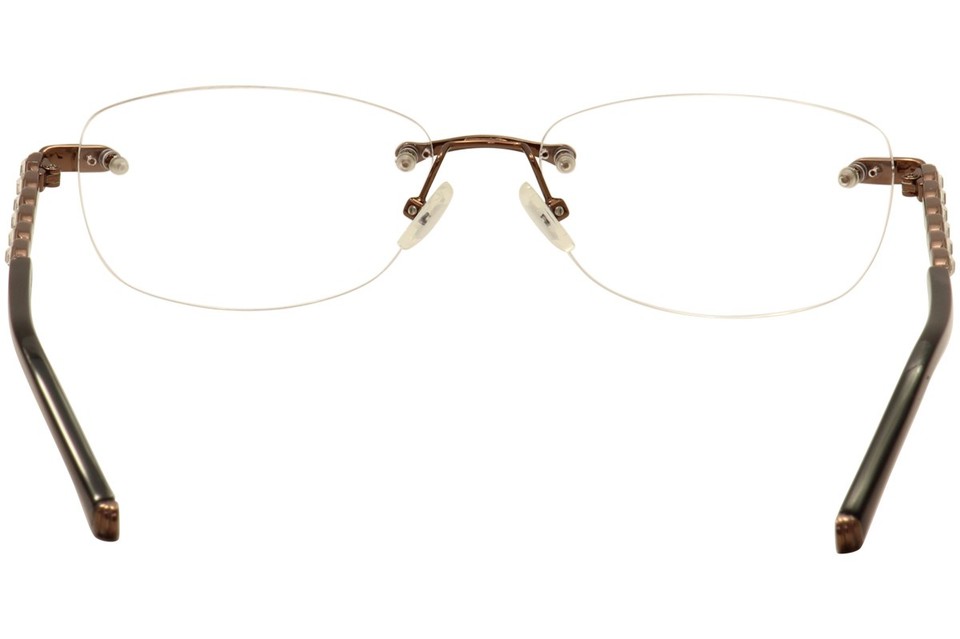 Judith Leiber Couture Women's Eclipse Eyeglasses Bronze/Black Optical Frame 55mm | eBay