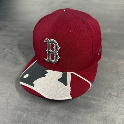 Vintage Boston Red Sox Hat New Era Cap Burgundy Maroon MLB Big Logo ...