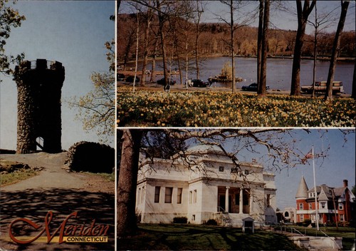 Connecticut Meriden Castle Craig Tower Hubbard Park multiview ...