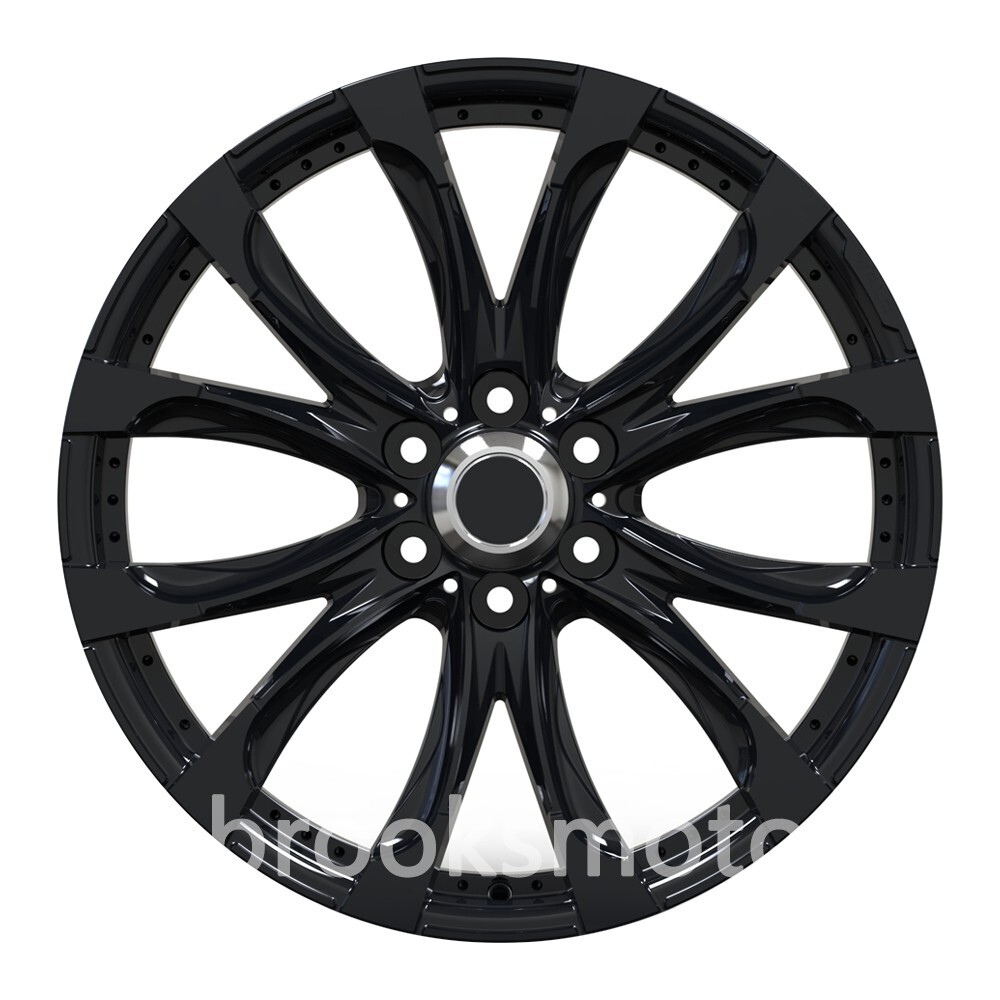 22" W STYLE GLOSS BLACK FORGED WHEELS RIM FITS 2022+ LEXUS LX600 22X8.5 ...