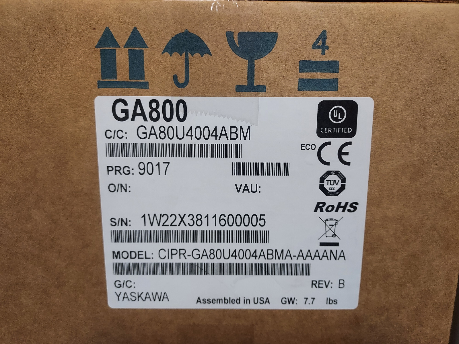 Yaskawa GA80U4018ABM GA800 Series Variable Frequency AC Drives for sale ...