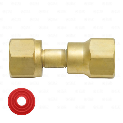 Nitrogen Regulator to CO2 Tank Adapter Fitting CGA320 to CGA580 Brass ...