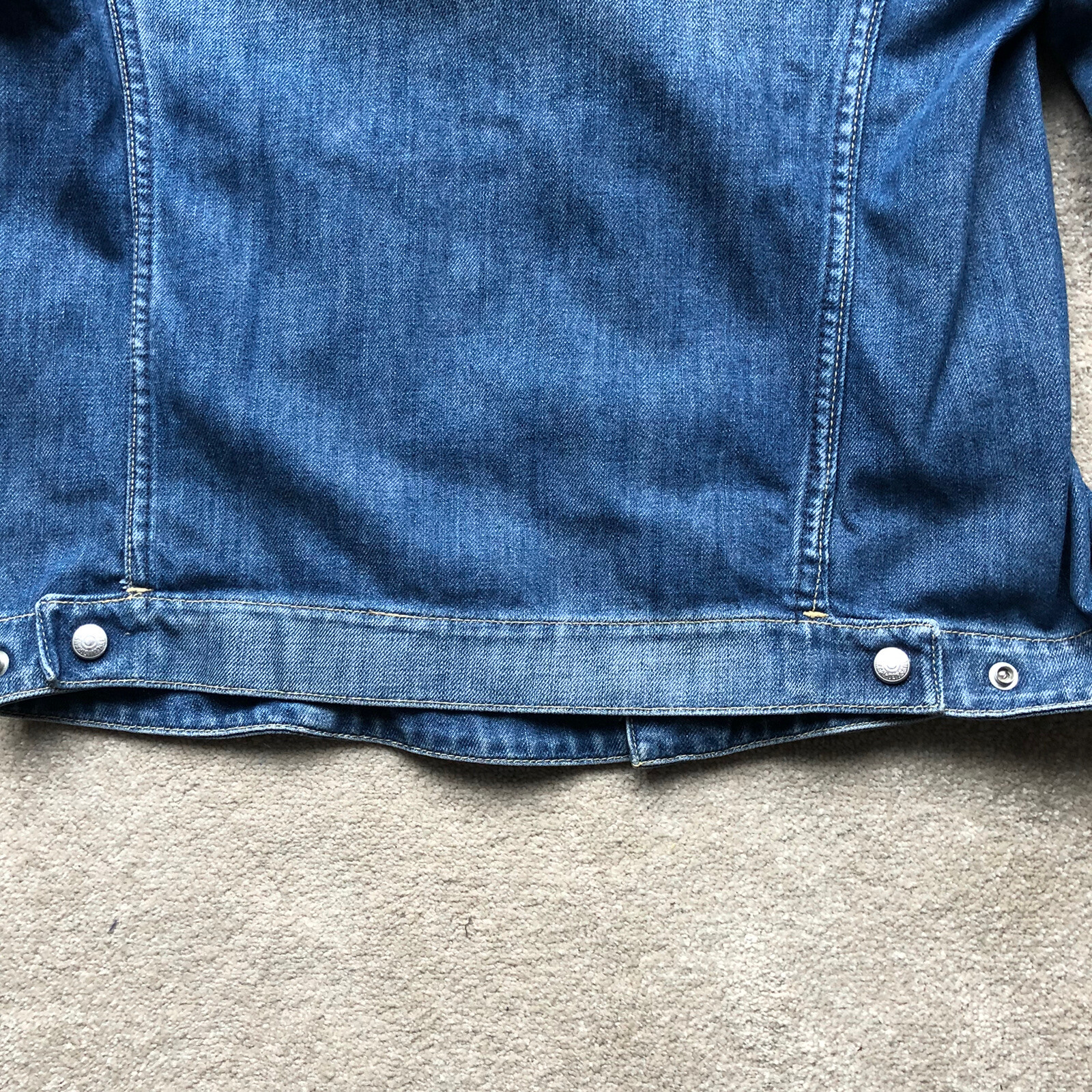 Levi’s Engineered Jeans Snap Button Denim Jacket Blue… - Gem