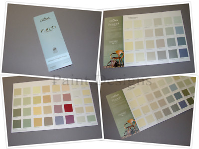 Crown Paints Period Collection Colour Chart Paint Guide (Flat Matt ...