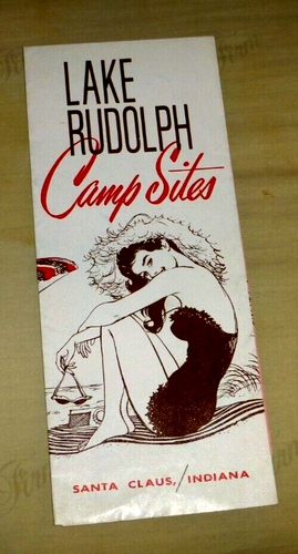VINTAGE PAMPHLET LAKE RUDOLPH CAMP SITES SANTA CLAUS INDIANA 1950's | eBay