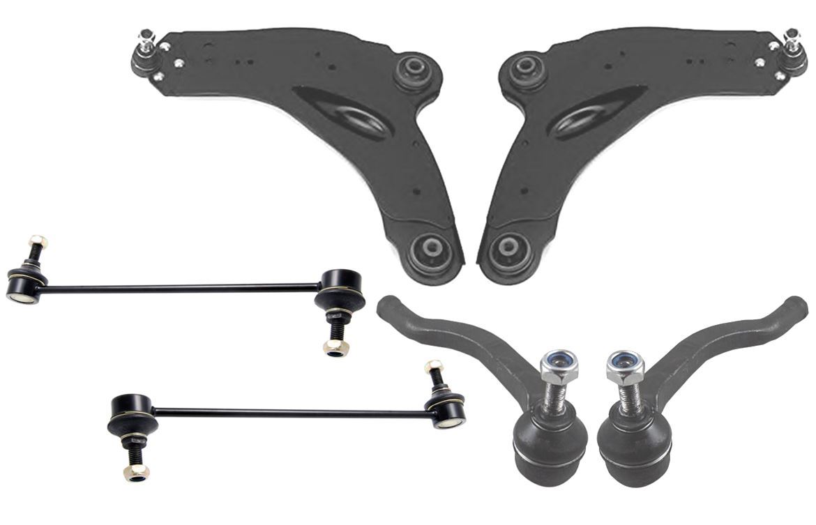 RENAULT TRAFIC II FRONT CONTROL ARM + DROP LINK & TIE ROD END 00-06 3YR ...