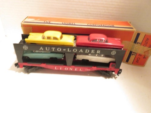 LIONEL POST-WAR TRAINS 6414 AUTO LOADER CAR- 0/027 VG- BXD - S28 | eBay