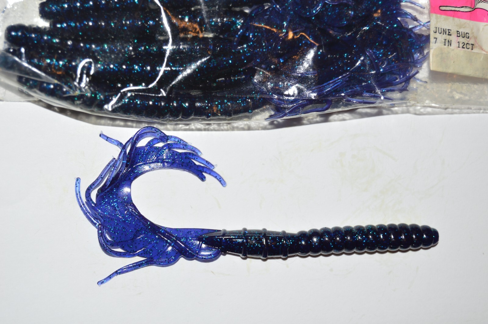 rare culprit plastic worm 7" tassel tail tantalizing skirt tentacle ...