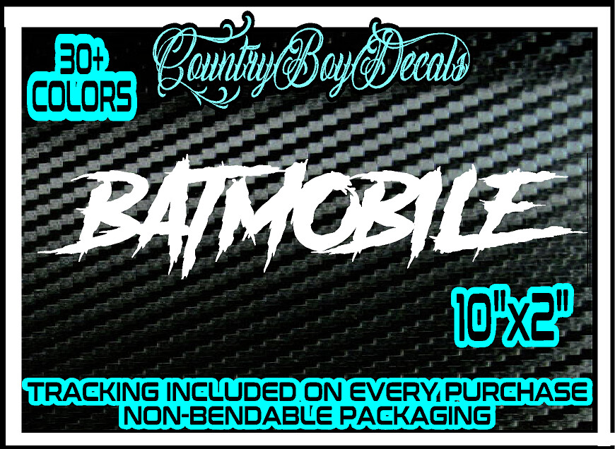 BATMOBILE 10" Vinyl Decal Sticker JDM Car Diesel Truck Turbo Boost ...