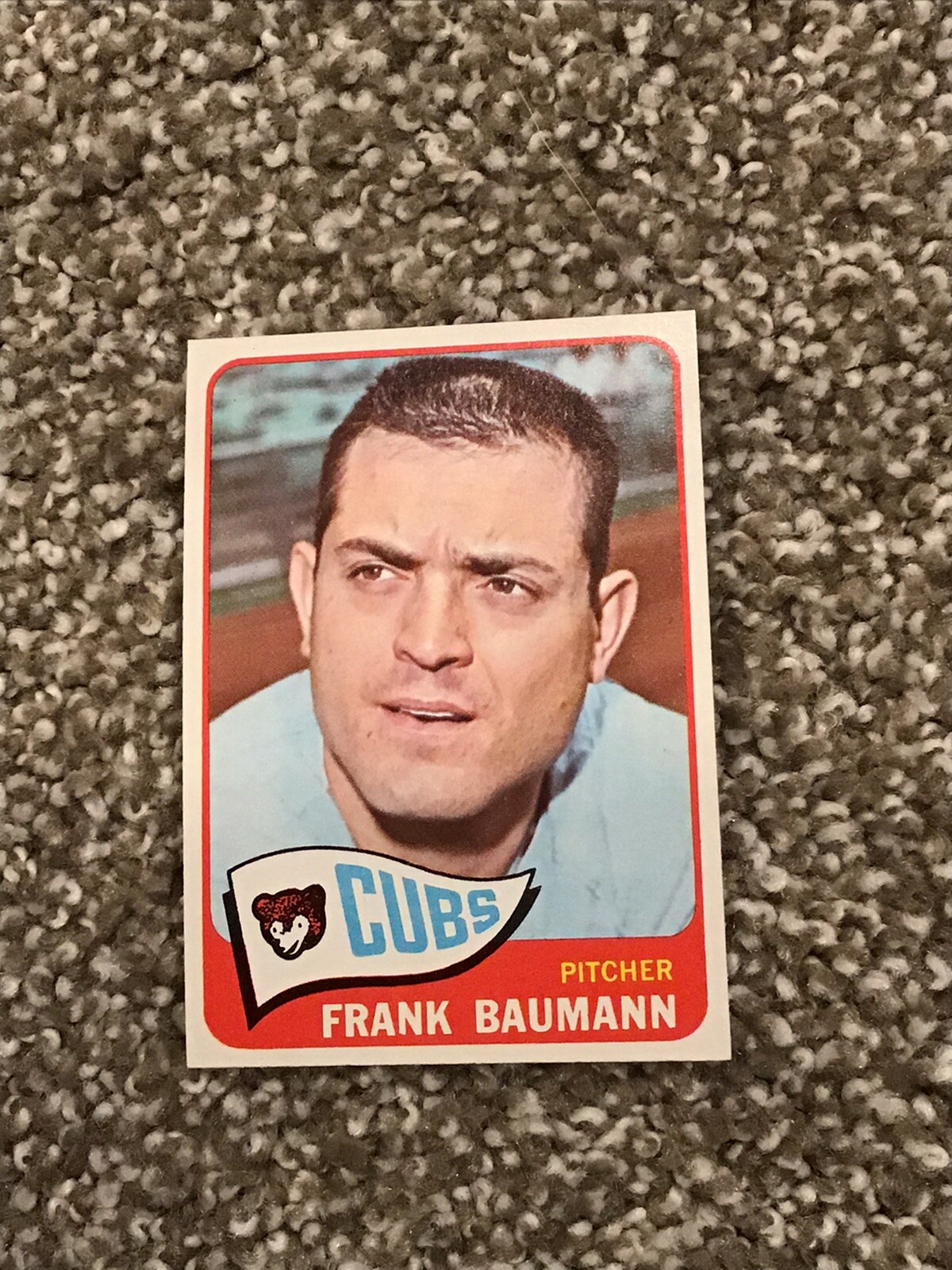 CHICAGO CUBS 1965 TOPPS FRANK BAUMANN BASEBALL CARD EX-MT GREAT CARD ...