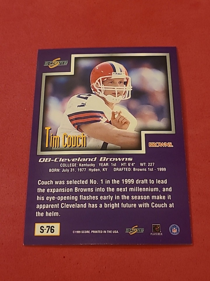 1999 Tim Couch ROOKIE RC Score Mid-Season Update #S-76 | eBay