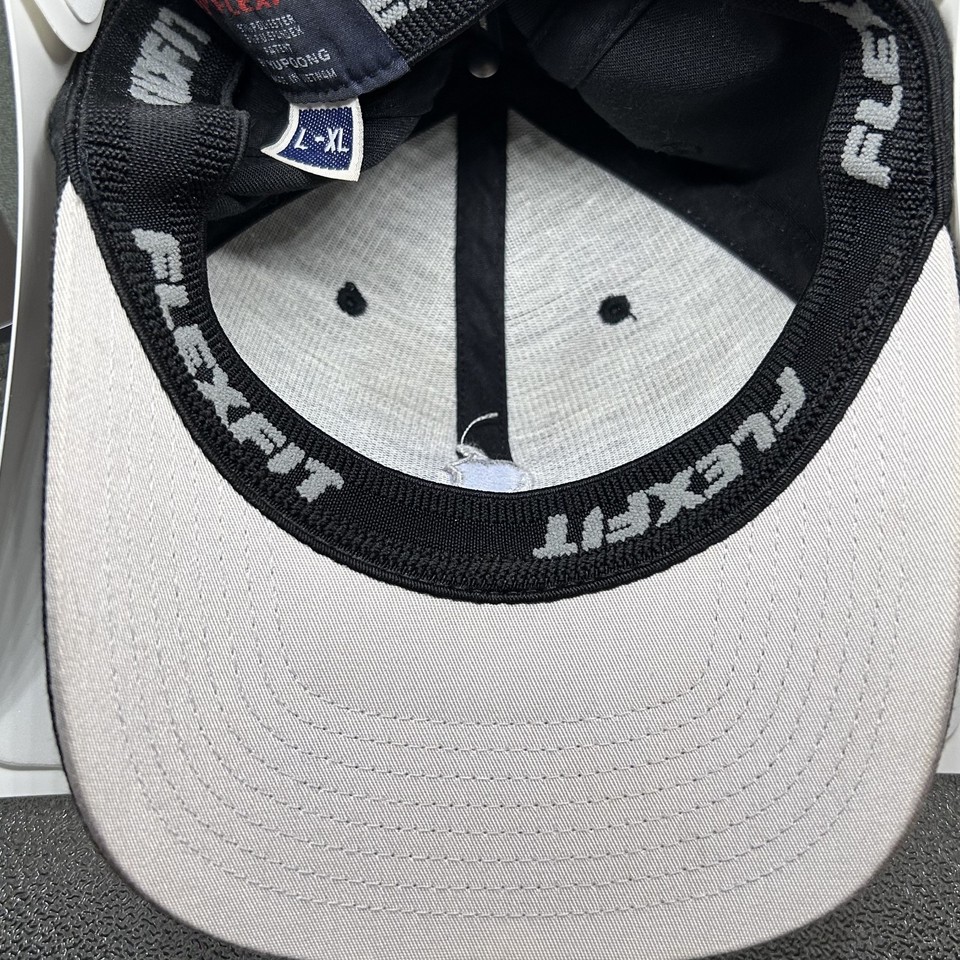 APPLE Baseball Cap Flexfit Black Logo Mens Size L/XL Fitted Tech Logo ...