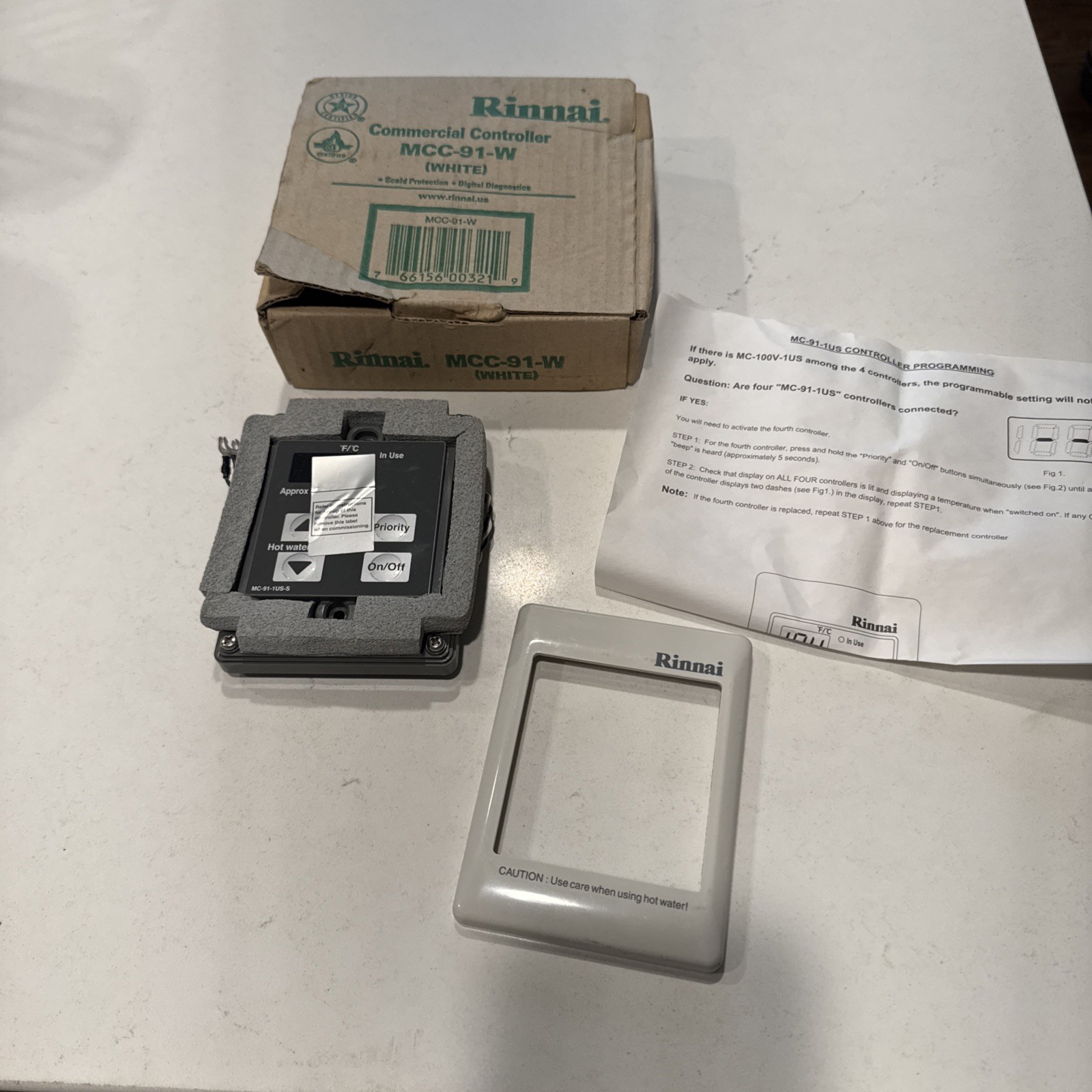 New Rinnai MCC-91-W Commercial Tankless Water Heater Controller MC-91 ...