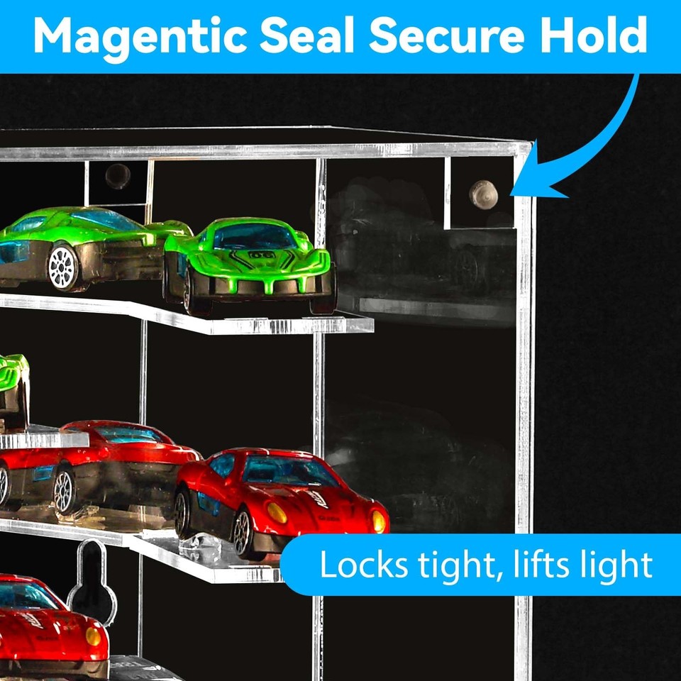 Acrylic 1/64 Diecast Car Display Case Hot Wheels Shadow Box with ...