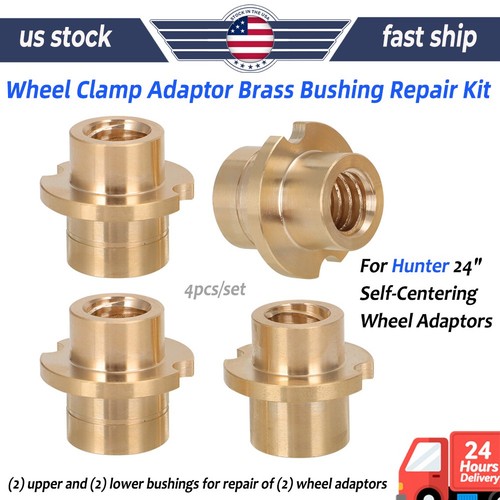 4pc Wheel Clamp Adaptor Brass Bushing Repair Kit For Hunter Alignment ...