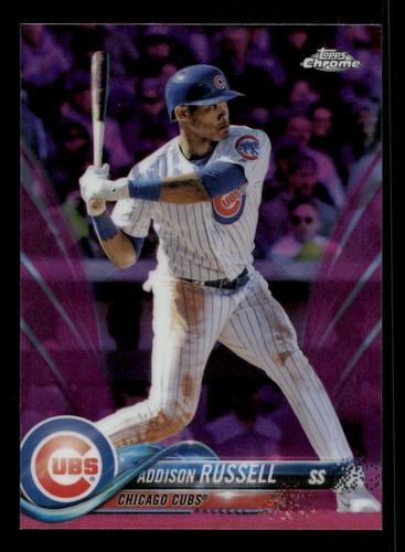 2018 Topps Chrome #86 Addison Russell Pink Refractor | eBay
