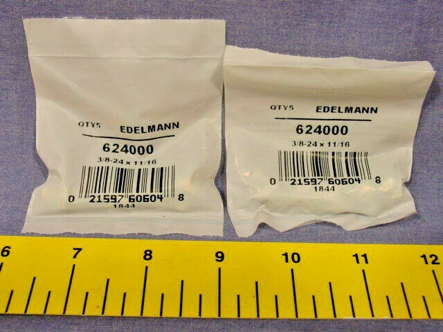 *Lot of 10 Edelmann 624000 Grease Fittings 3/8 -24 X 11/16 NEW | eBay