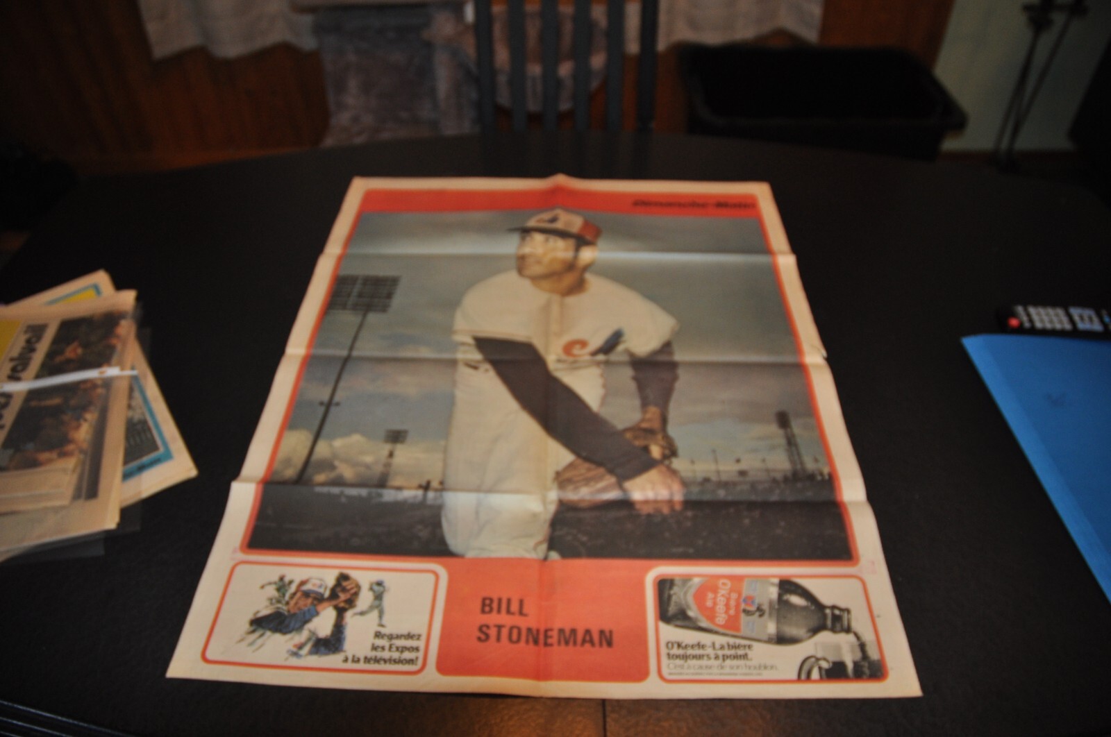 Bill Stoneman # 26 giant colour poster baseball montreal expos club ...