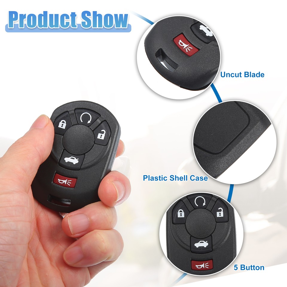 315 MHz 5 Buttons Car Keyless Entry Remote Key Fob Fit for Cadillac STS ...