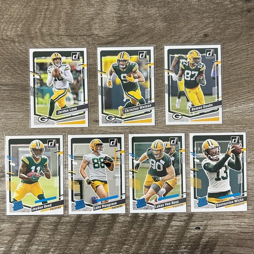 2023 Donruss Packers - Love, Watson, Doubs, Reed, Musgrave, Van Ness ...