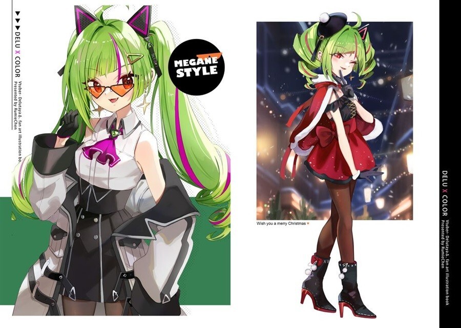 Delu x Color Delutaya VTuber Art Book Rumie Chen B5/18P Doujinshi | eBay