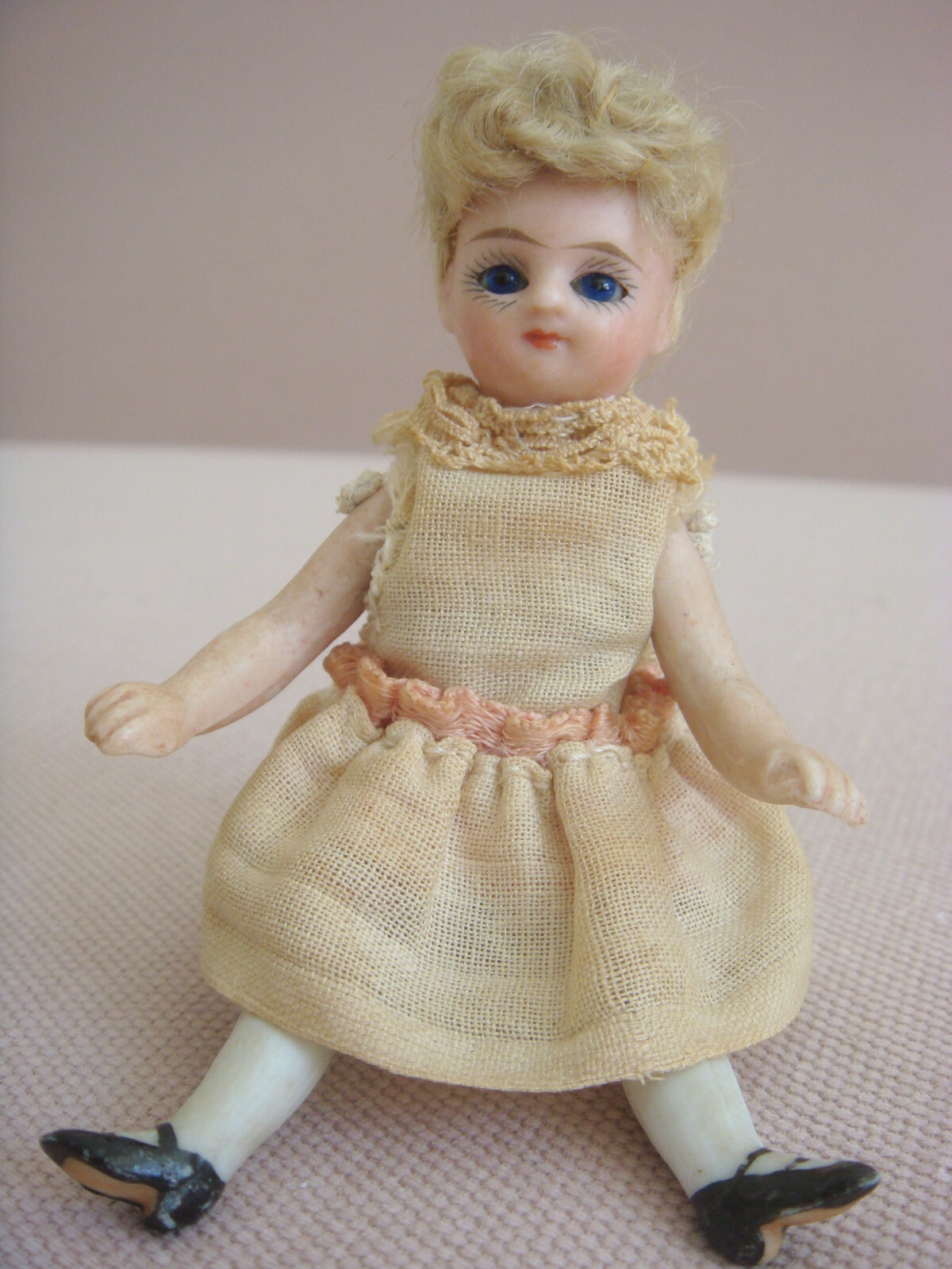 Antike französische Porzellankopfpuppe Puppe french Mignonette um1890 ...