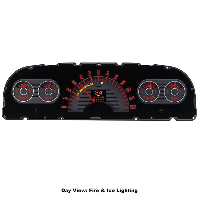 1960-63 Chevy C10 Dakota Digital RTX Retrotech LED Custom Analog Dash ...
