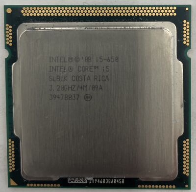 Intel Core i5-650 Desktop CPU Processor- SLBLK | eBay
