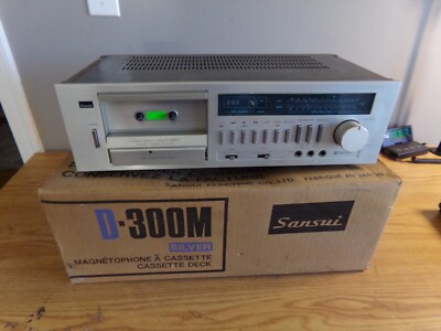 SANSUI D-300M STEREO CASSETTE DECK IN ORIGINAL BOX | eBay